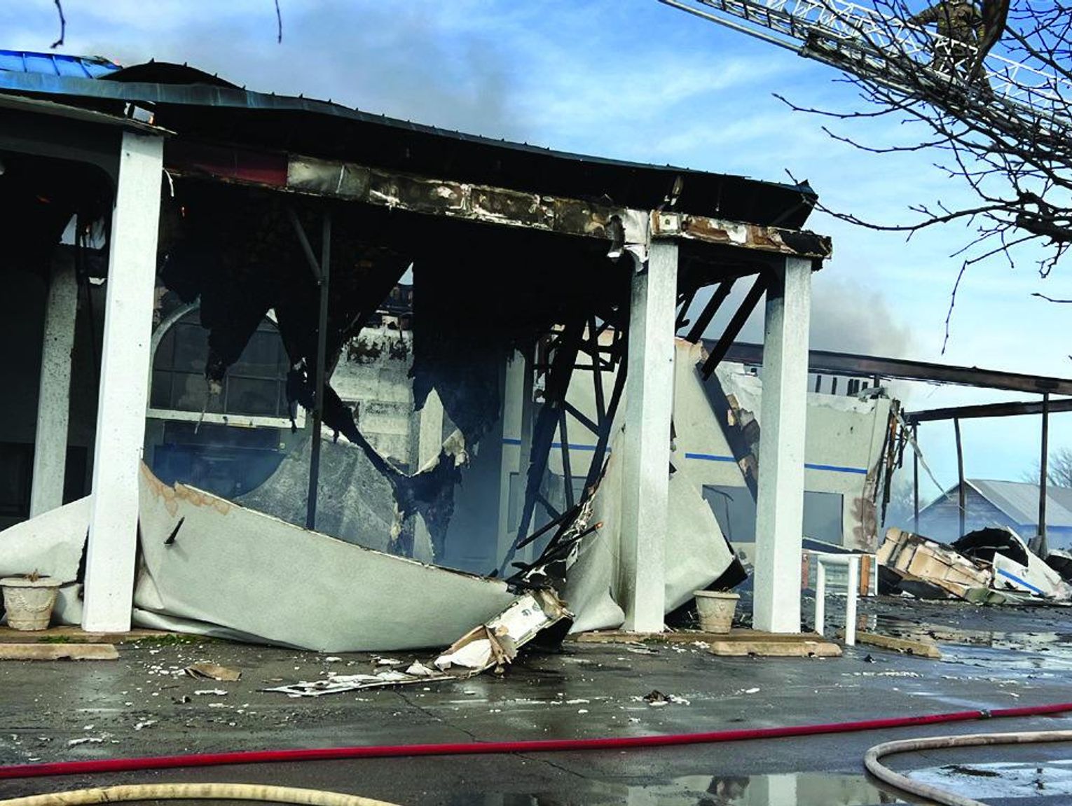 Erick hotel reportedly destroyed in fire