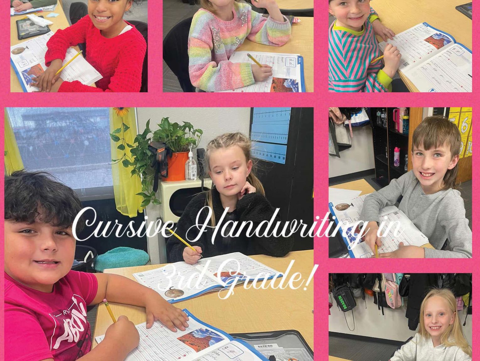 Merritt Elementary third graders learn the art of cursive